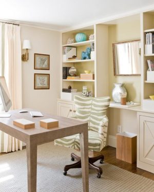 50 Home Office Designs with Kitchen Cabinets and Shelves, Modern ...