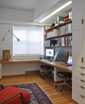 50 Home Office Designs with Kitchen Cabinets and Shelves, Modern ...