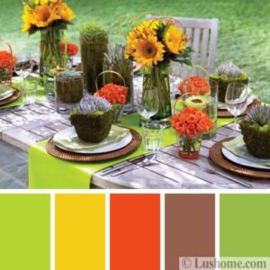 Outdoor Party Table Decoration, 50 Colorful Themes, Summer Decorating Ideas