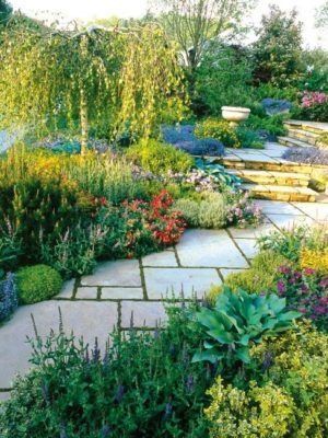 Beautiful Garden Paths and Walkways, Design Ideas with Concrete Slabs ...