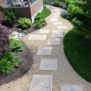 Beautiful Garden Paths and Walkways, Design Ideas with Concrete Slabs ...