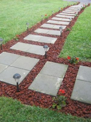 Beautiful Garden Paths and Walkways, Design Ideas with Concrete Slabs ...