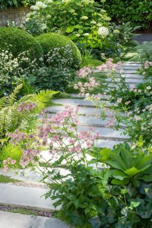 Concrete Walkways and Garden Paths, 50 Beautifying Yard Landscaping Ideas
