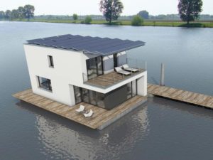 Contemporary Floating Homes Offering Unique Green Living in Waterfront ...