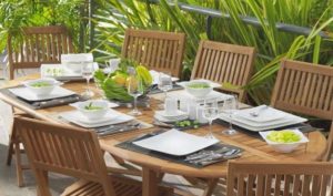 Modern Tableware and Beautiful Summer Party Table Decoration, 50 Table ...