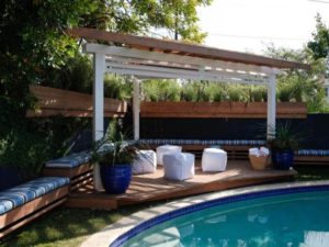 Modern Pool Seating Areas, 55 Outdoor Home Decorating Ideas