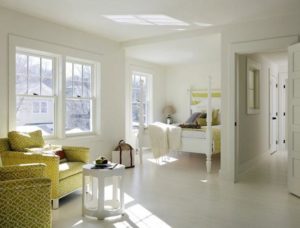 Whites Brighten up Beautiful Floors Reflecting Modern Interior Design ...