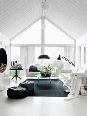 Whites Brighten up Beautiful Floors Reflecting Modern Interior Design ...
