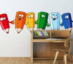 Vibrant Wall Decorations and Craft Ideas, Colored Pencils for Wall ...