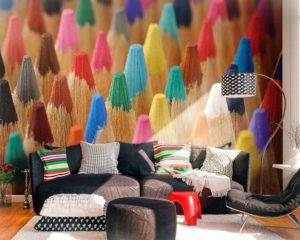 Vibrant Wall Decorations and Craft Ideas, Colored Pencils for Wall ...