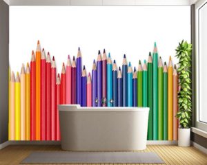 Vibrant Wall Decorations and Craft Ideas, Colored Pencils for Wall ...