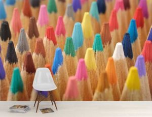 Vibrant Wall Decorations and Craft Ideas, Colored Pencils for Wall ...