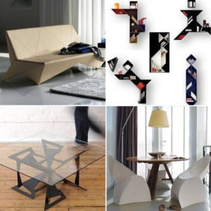 Geometric Design Ideas, Origami Inspired Interior Trends