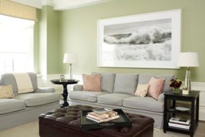 Modern Interior Design and Decor in Light Green Colors and Soft Pastels