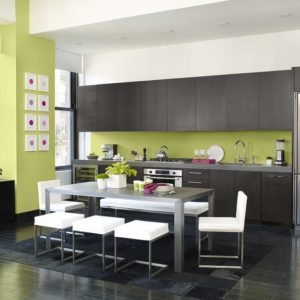 Modern Interior Design and Decor in Light Green Colors and Soft Pastels