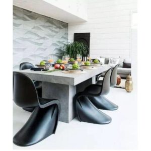 Panton Chairs Beautifully Enhance Dining Room Design and Decorating Ideas