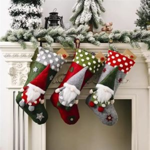 Christmas Decorating with Stockings Showing Modern Designs