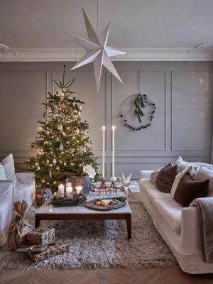 Inspiring Winter Holiday Decor Ideas in Elegant Scandinavian Style