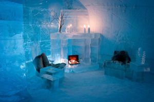 Stunning Room Design, Popular Ice Hotels Created by Carving Artists