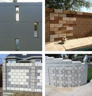 How to Add Interest to Block Wall Designs, 55 Creative Wall Building Ideas