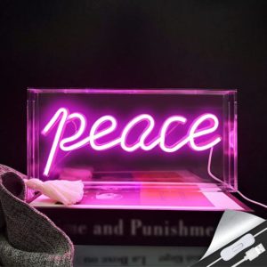 Peace Symbol Lamps, Meaningful Neon Lighting Ideas for Modern Interior ...