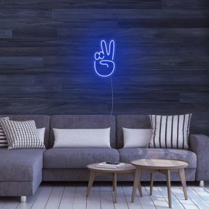 Peace Symbol Lamps, Meaningful Neon Lighting Ideas for Modern Interior ...