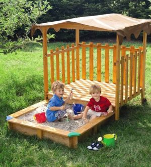 Outdoor Playground Ideas, DIY Sandboxes, 50 Fun Kids Designs