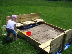 Outdoor Playground Ideas, DIY Sandboxes, 50 Fun Kids Designs