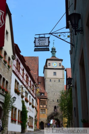 Window Boxes and Balcony Decorating with Flowers, Blooming German Houses