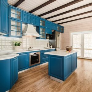 Blue Kitchen Colors, Calm Accents in Modern Kitchen Designs