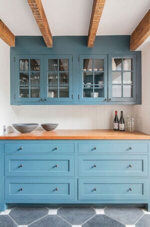 Blue Kitchen Colors, Calm Accents in Modern Kitchen Designs