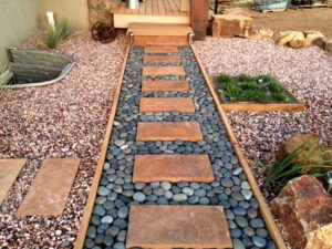 55 Pebble Walkways and Patio Ideas, Beautiful Yard Landscaping with Stones