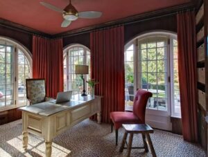 Dark Interior Colors and Dramatic Ceiling Designs