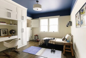 Dark Interior Colors and Dramatic Ceiling Designs