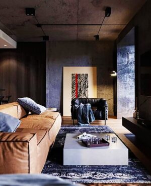 Dark Interior Colors and Dramatic Ceiling Designs