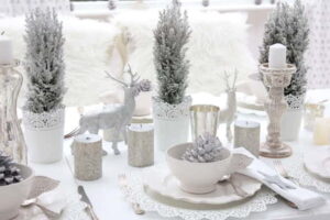 Winter Decorating Ideas for Party Tables and Season Themed Homemade Treats