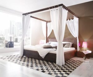 Four Post Beds Bring Castle Luxury into Modern Bedroom Designs
