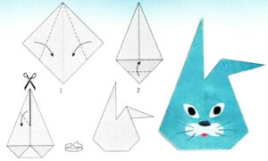Easter Crafts and Unique Gifts, How to Fold Origami Bunnies