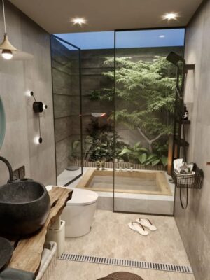 50 Inspirational Bathroom Design Ideas, Tranquil Sunken Bathtubs