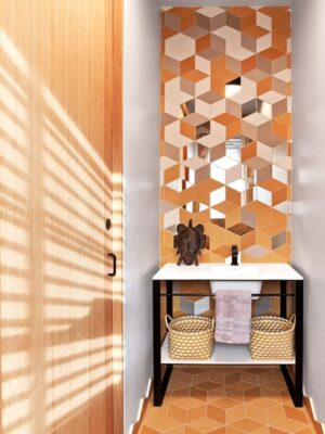Mirrored Tile Designs, Modern Kitchen and Bathroom Tiles