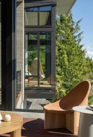Modern House on Alaskan Rocky Cliff, Glass Extensions with Panoramic Views