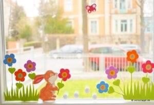 55 Easter Ideas for Window Decorating, Colorful Spring Crafts, DIY ...