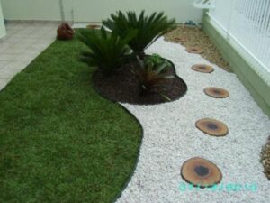 White Rocks in Yard Landscaping, Creative and Contemporary Design Ideas