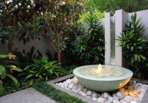 White Rocks in Yard Landscaping, Creative and Contemporary Design Ideas