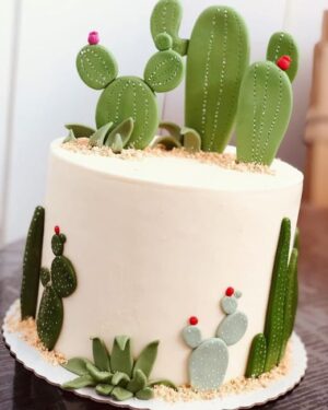 Desert Inspired Cake Decoration Ideas, Beautiful Edible Cacti Designs