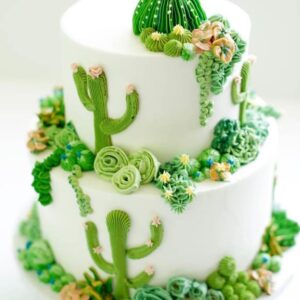Desert Inspired Cake Decoration Ideas, Beautiful Edible Cacti Designs
