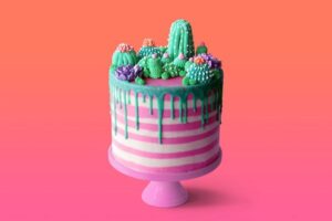 Desert Inspired Cake Decoration Ideas, Beautiful Edible Cacti Designs