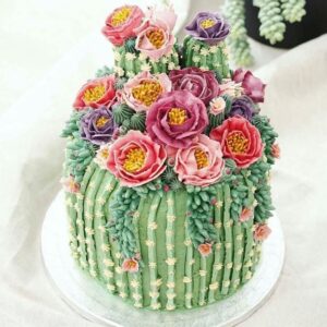 Desert Inspired Cake Decoration Ideas, Beautiful Edible Cacti Designs