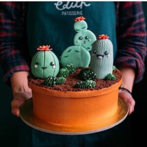 Desert Inspired Cake Decoration Ideas, Beautiful Edible Cacti Designs