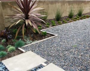 Landscaping Rocks and Concrete Pads, Walkway Designs and Patio Ideas